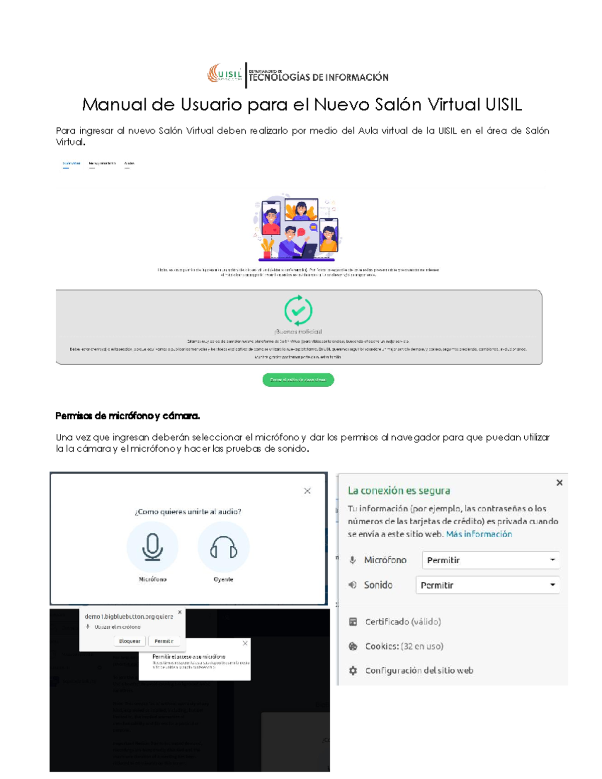 Manual de Usuario: Salón Virtual UISIL - Studocu
