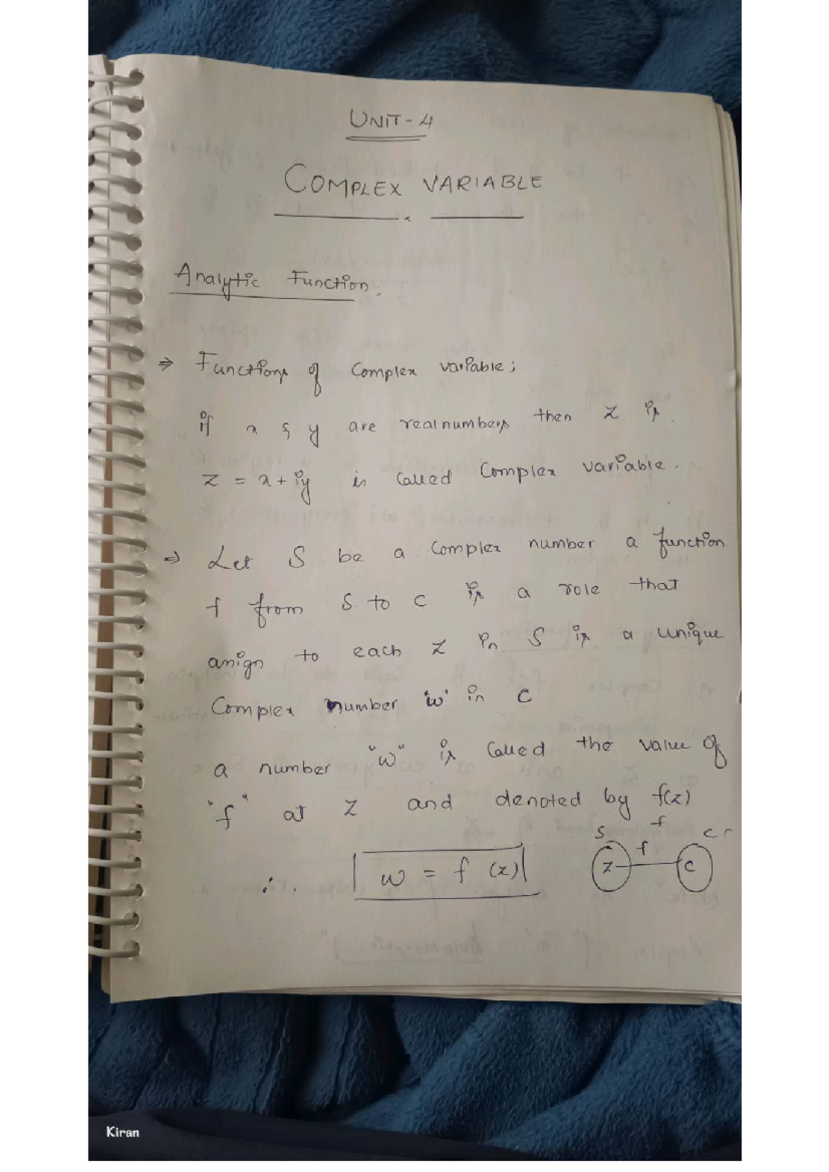 Maths Unit 4 - Complex Variables: Analytic Functions and Properties - Studocu