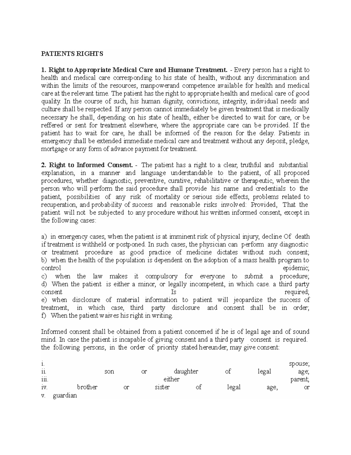 Patients' Rights: Understanding Your Legal entitlements and Protections ...