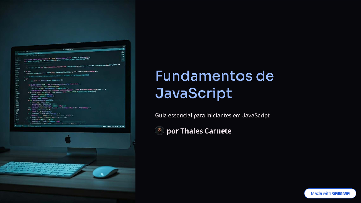 Fundamentos de JavaScript: Guia Essencial para Iniciantes - Studocu