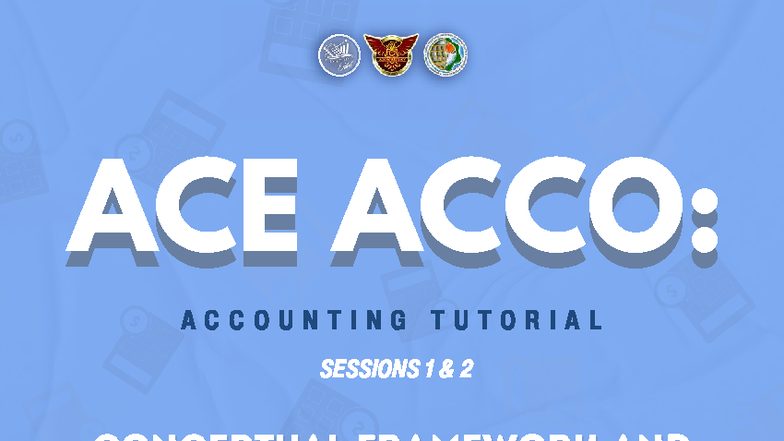 ACE ACCO: Accounting Tutorial Sessions 1 & 2 Answer Key - Studocu