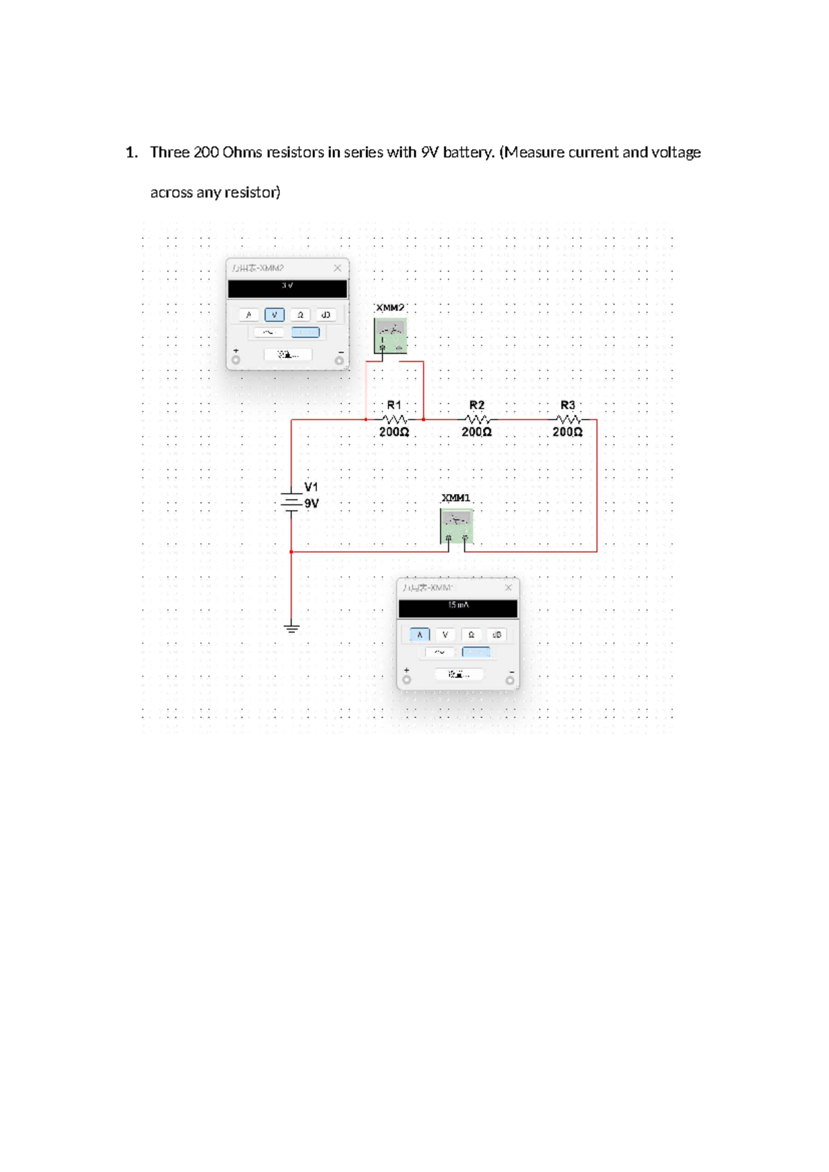 Lab Report: Circuit Analysis with Resistors and LEDs in Multisim - Studocu