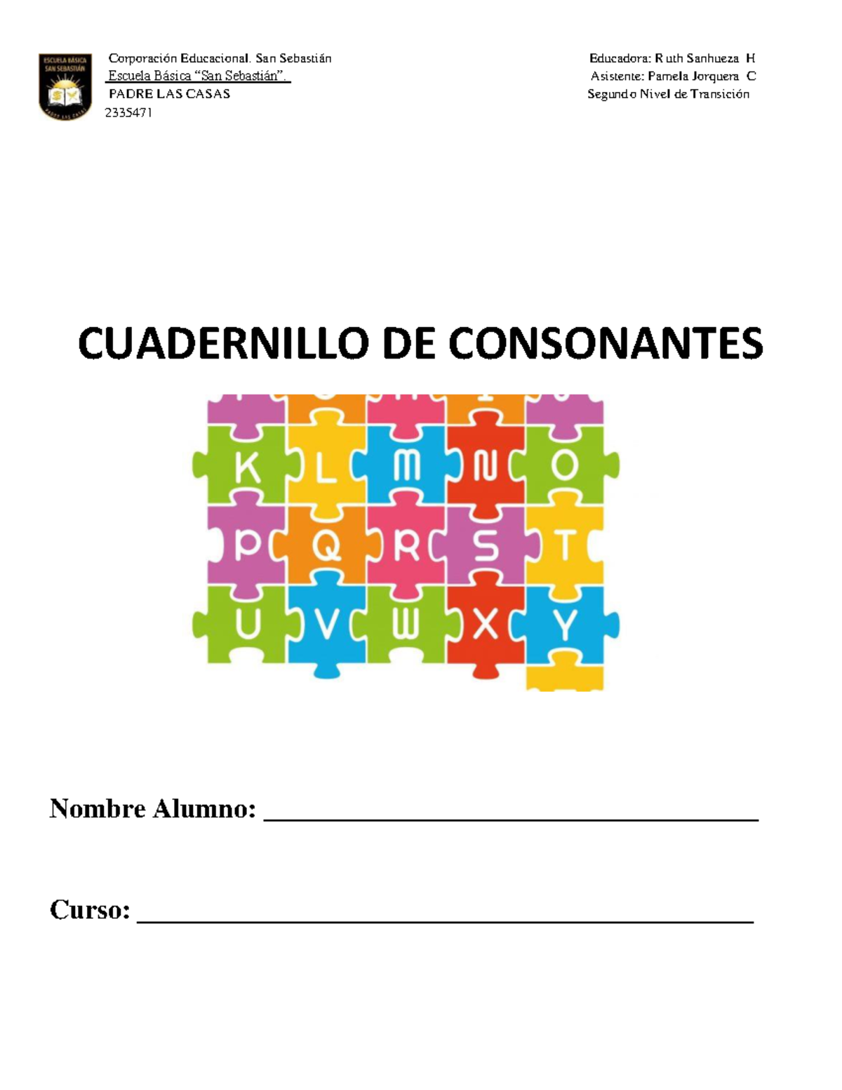 Cuadernillo de Consonantes para el Segundo Nivel de Transición - Studocu