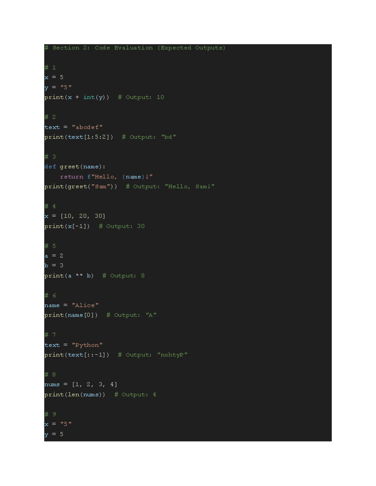 Final Practice Problems Sample Solutions for CS101 - Studocu