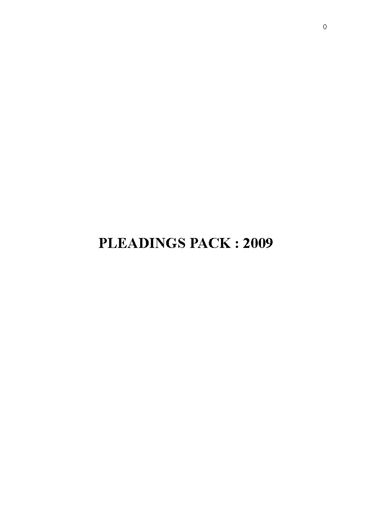 Action- Proceedings - pleadings - ACTION PROCEEDINGS 1. Introduction ...