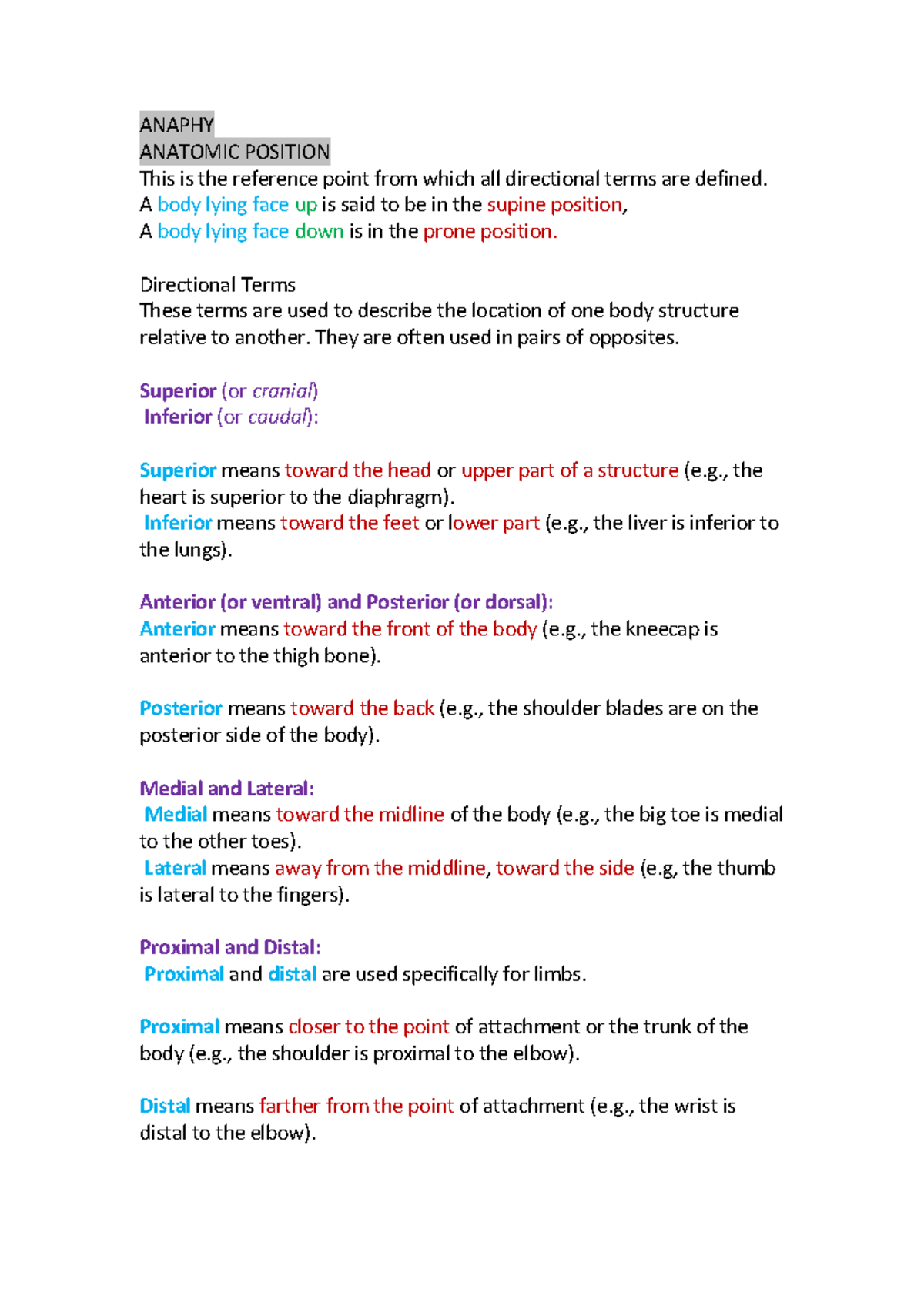 ANAPHY 101: Cells and Tissues Overview - Structure & Function - Studocu