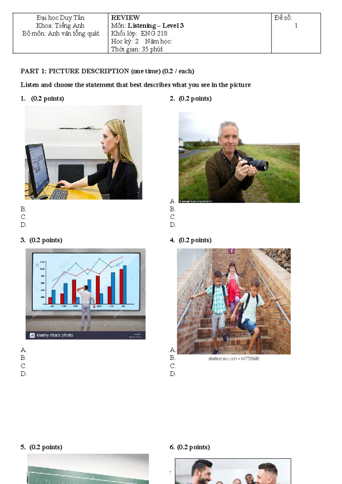 Review of Listening Skills for ENG 218 - Level 3 - Studocu