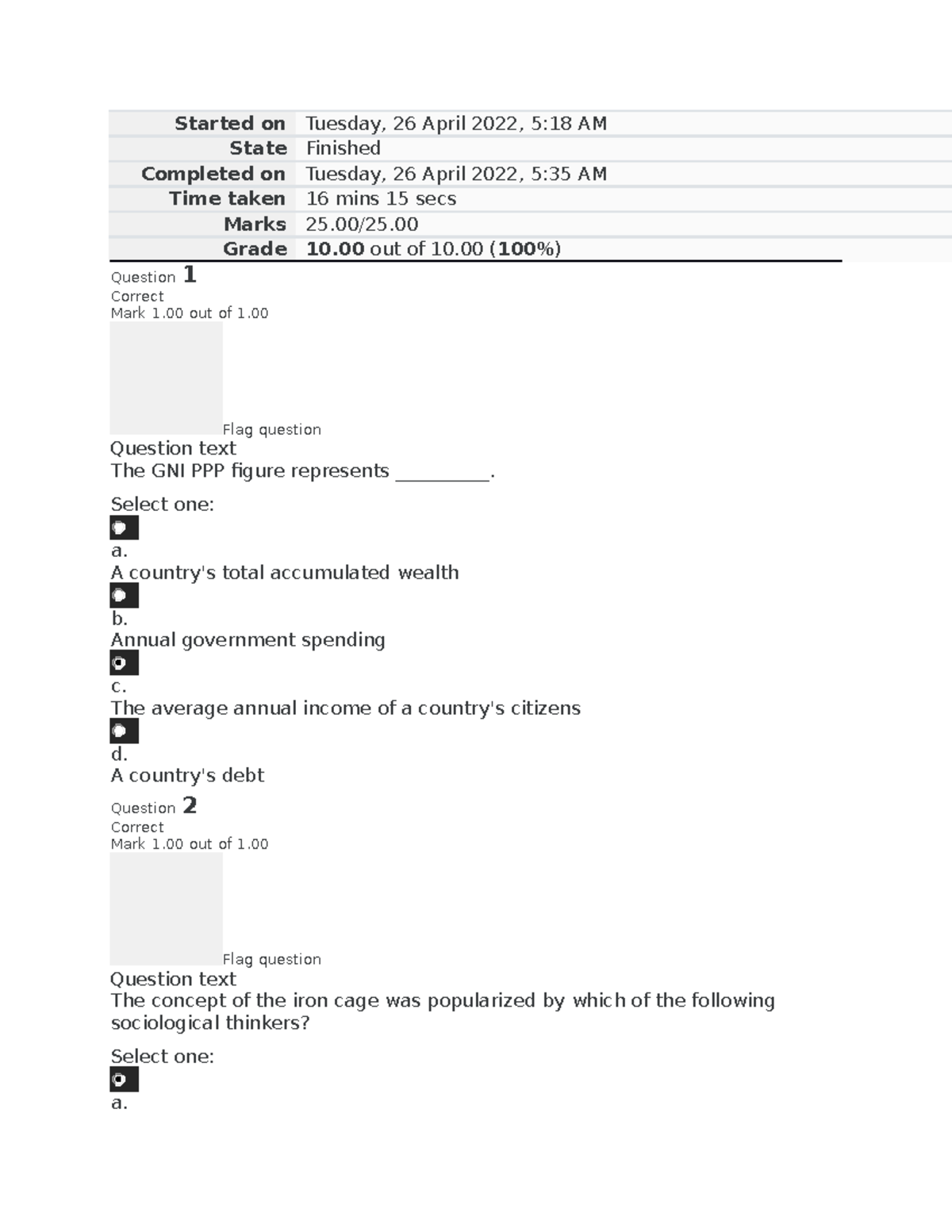 Self Quiz Unit 3: Sociology Insights for SOC 1502 - UoPeople - Studocu