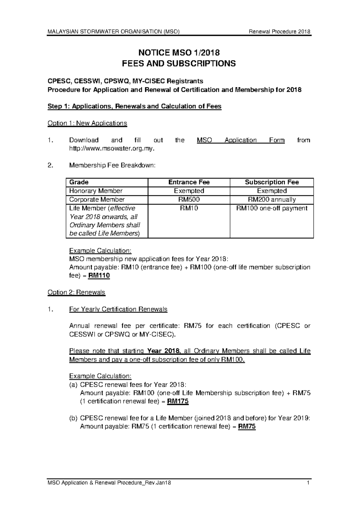 03 MSO Procedure for Applications and Renewals 2018 - MALAYSIAN ...