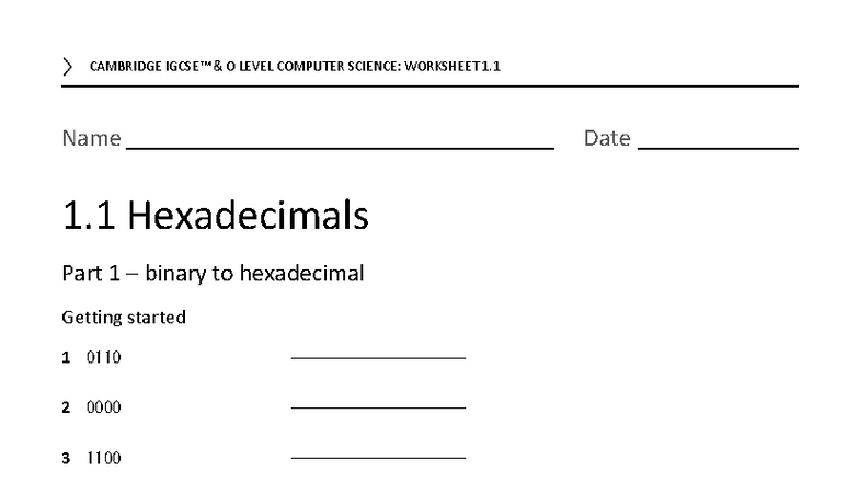 Igcse compsci 2ed tr worksheet 1.1 - Business mathematics - CAMBRIDGE ...