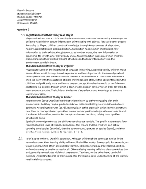 [Solved] Lesson 8 First Additional Language FLT3701 Grade 1 Shared reading - Language (FLT3701 ...