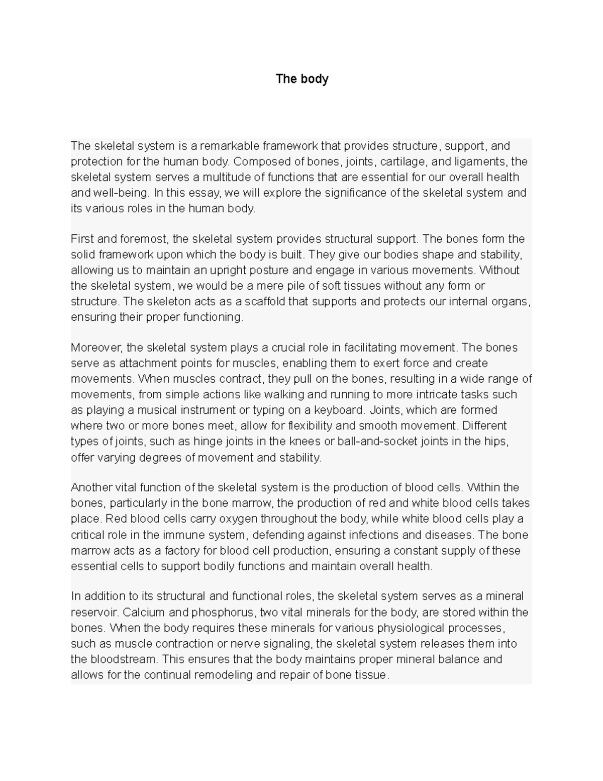 Medical terms - This essay is about learning and understanding the ...