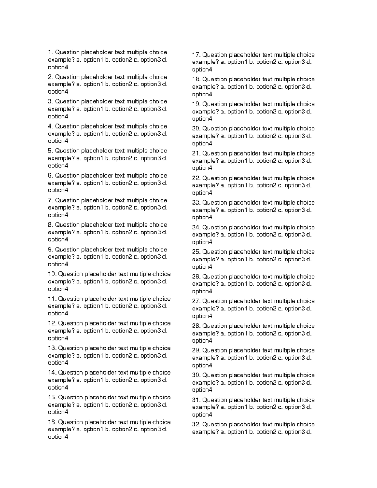 Histopathology Exam MCQs: Question Placeholder Text - Studocu