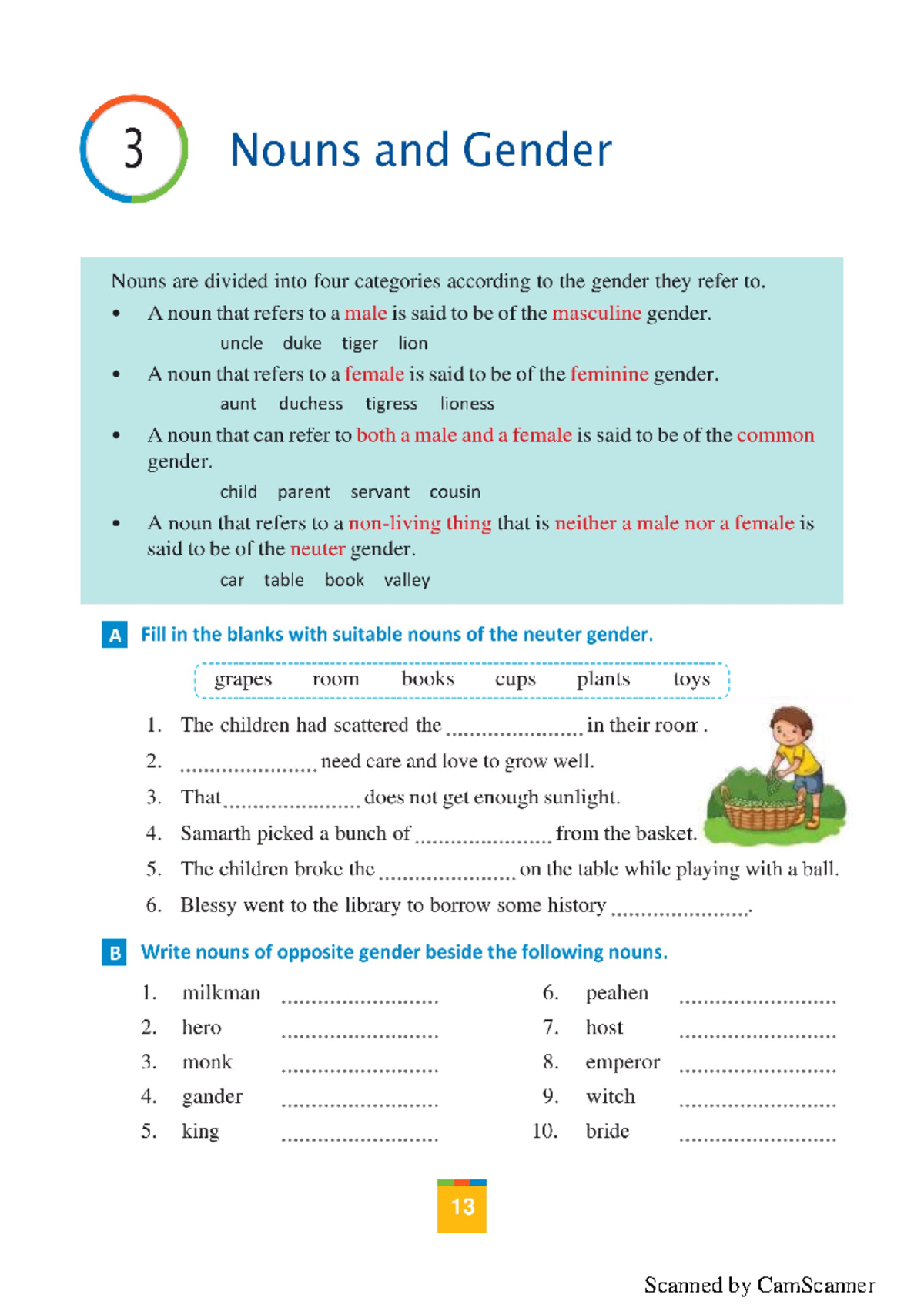 English grammar - Thank you - Nouns and Gender Nouns are divided into ...