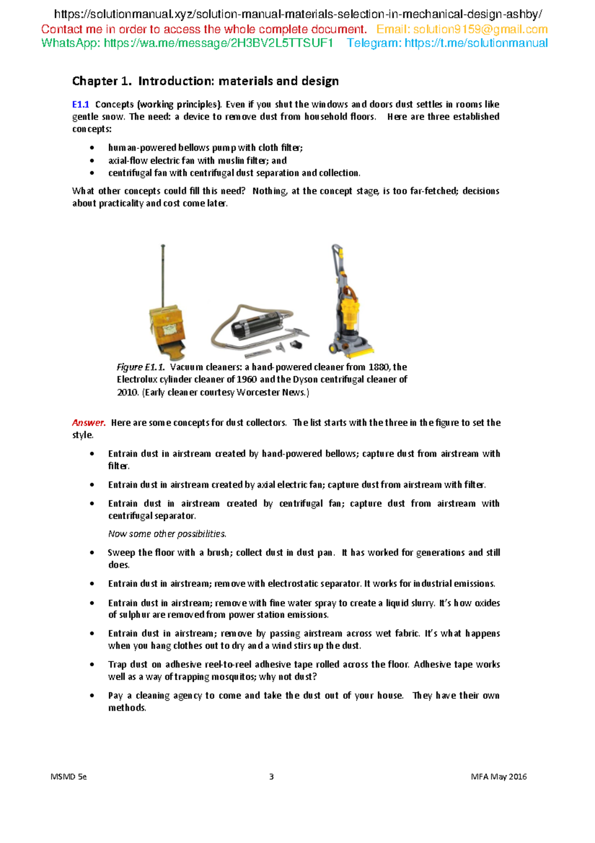 Solution Manual for Materials Selection in Mechanical Design 5th ...