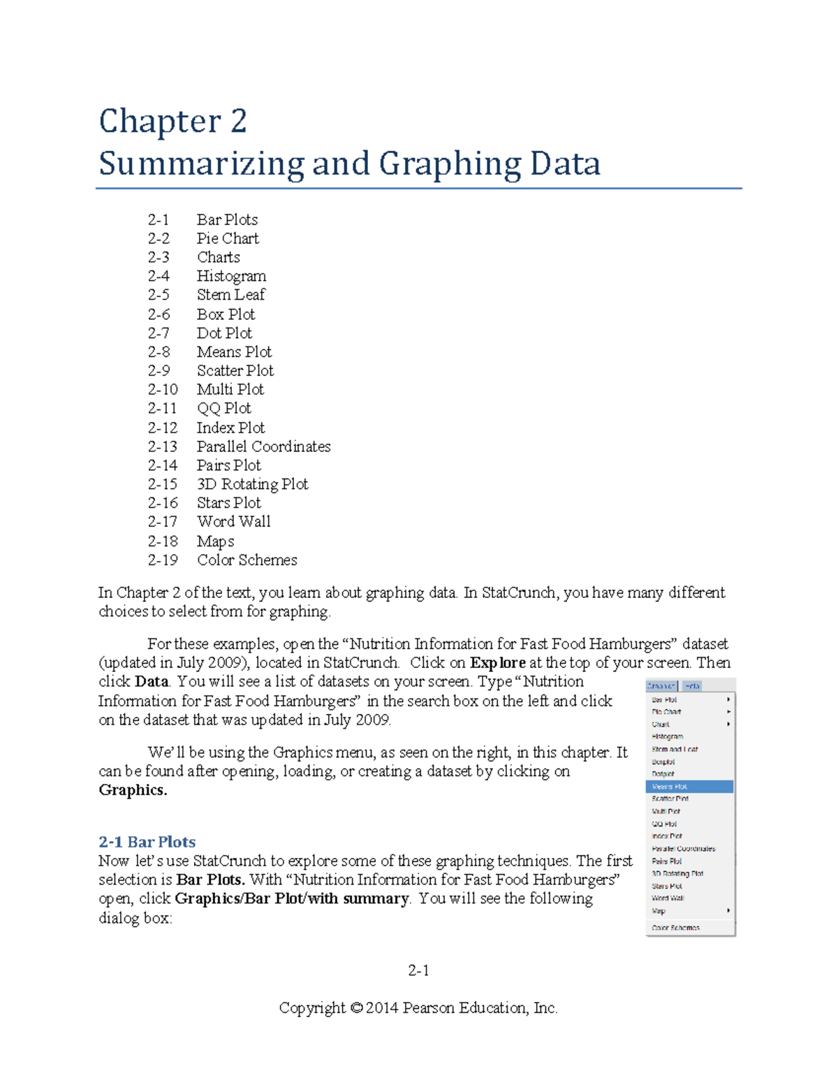 Chapter 2: Summarizing and Graphing Data - Studocu