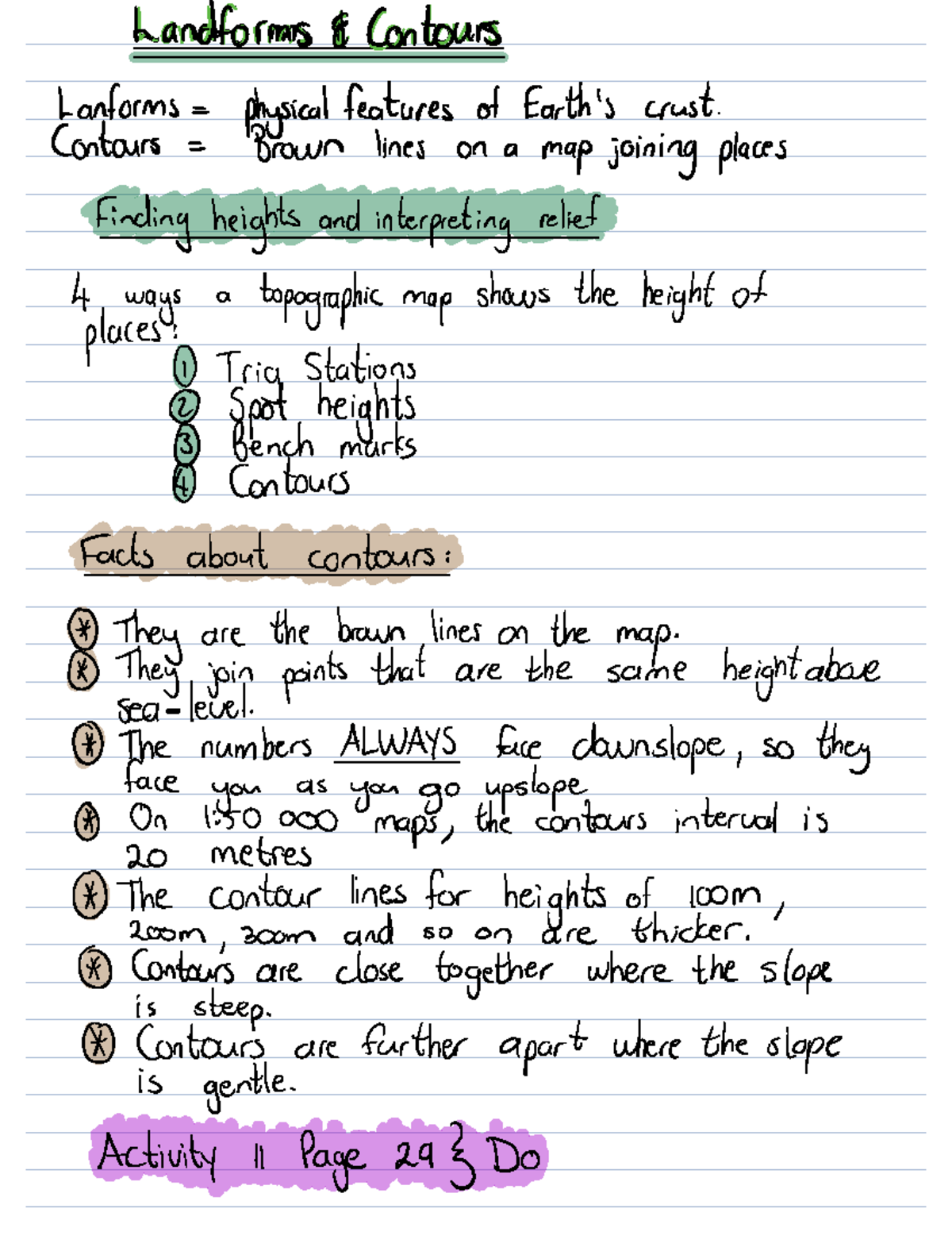 Landforms and Contours: Understanding Topographic Maps (Course Code: 98 ...