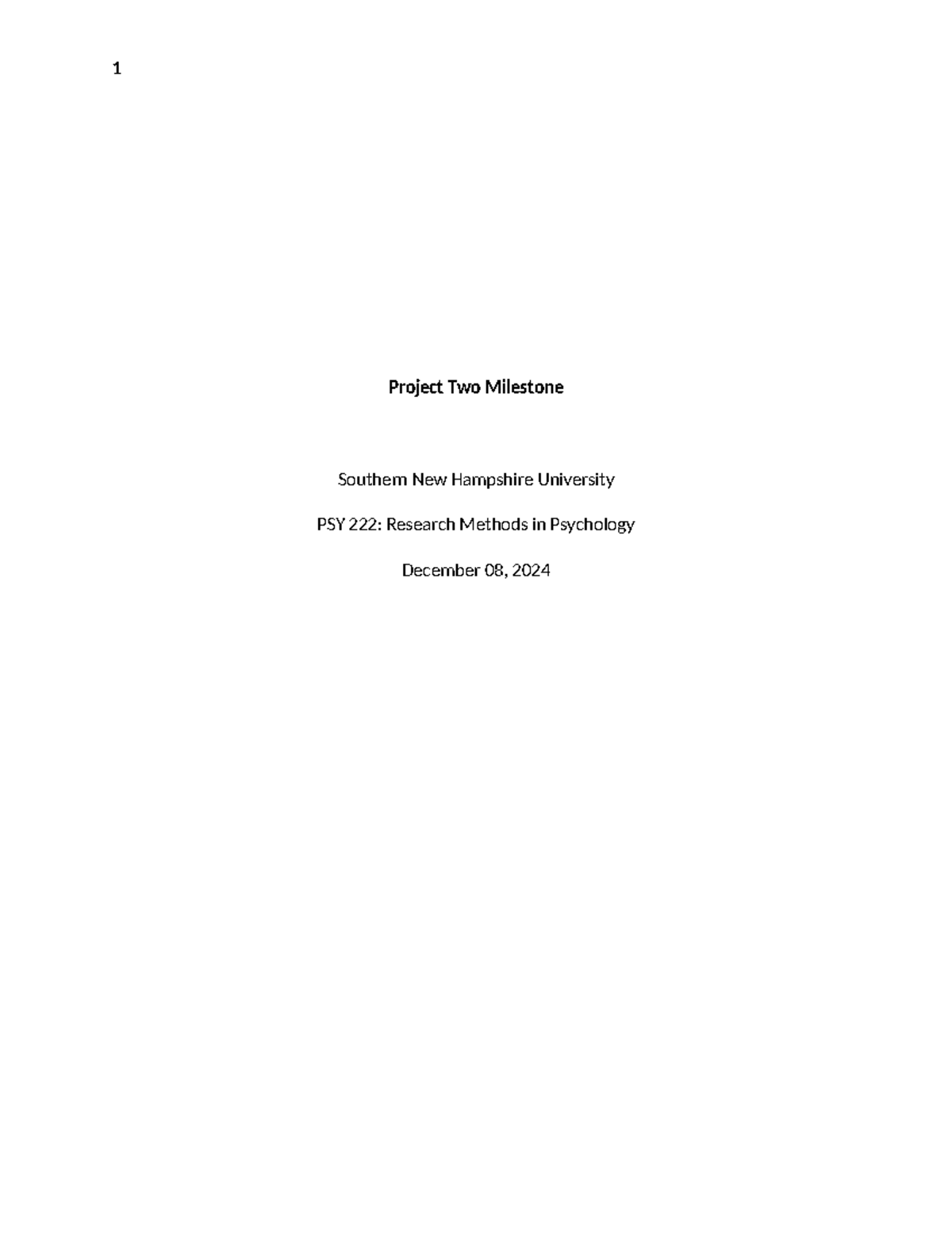 PSY222 Project Two Milestone: Impact of Prefrontal Cortex Damage on ...