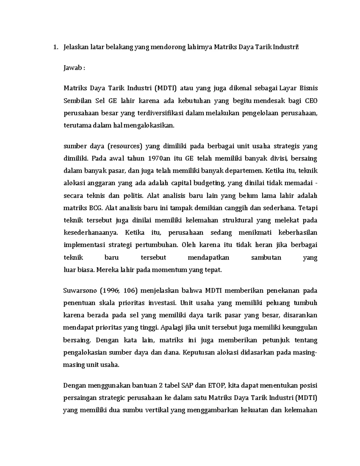 Contoh Soal TAP Manajemen UT - SOAL NASKAH UJIAN DAN PEMBAHASAN TUGAS ...