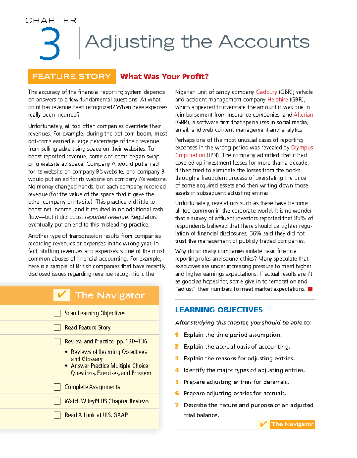 Chapter 3 - Adjusting the Accounts: Understanding Revenue and Expense ...