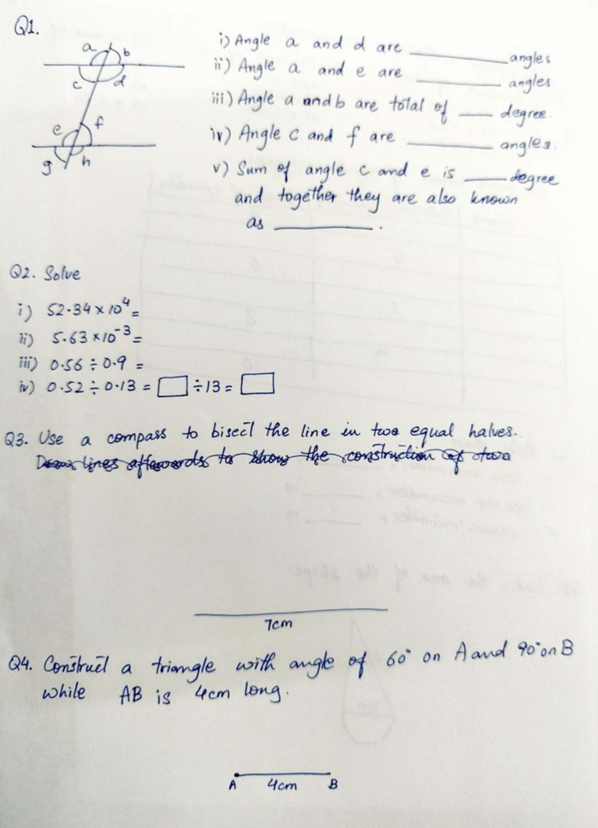 Geometry Q1-Q3 Notes: Angles, Bisection, and Triangles - Studocu