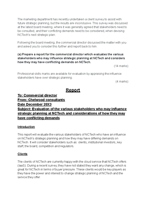 Integrated Reporting (IR) – ACCA SBL Summary & Key Concepts - Studocu