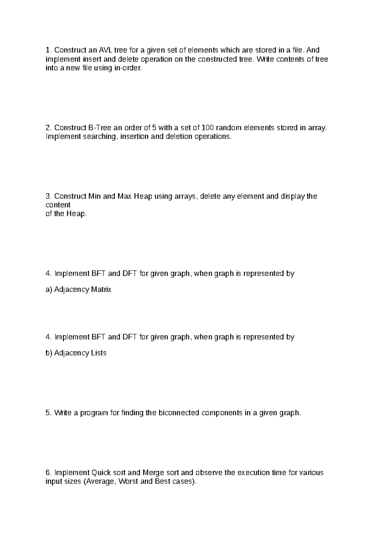 Data Structures & Algorithms: AVL Trees, Heaps, Graphs, & Sorting (CS ...