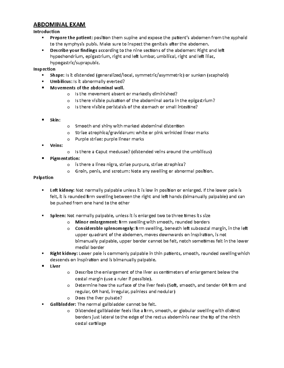 Systemic Exam Notes: Comprehensive Guide on Patient Assessment - Studocu