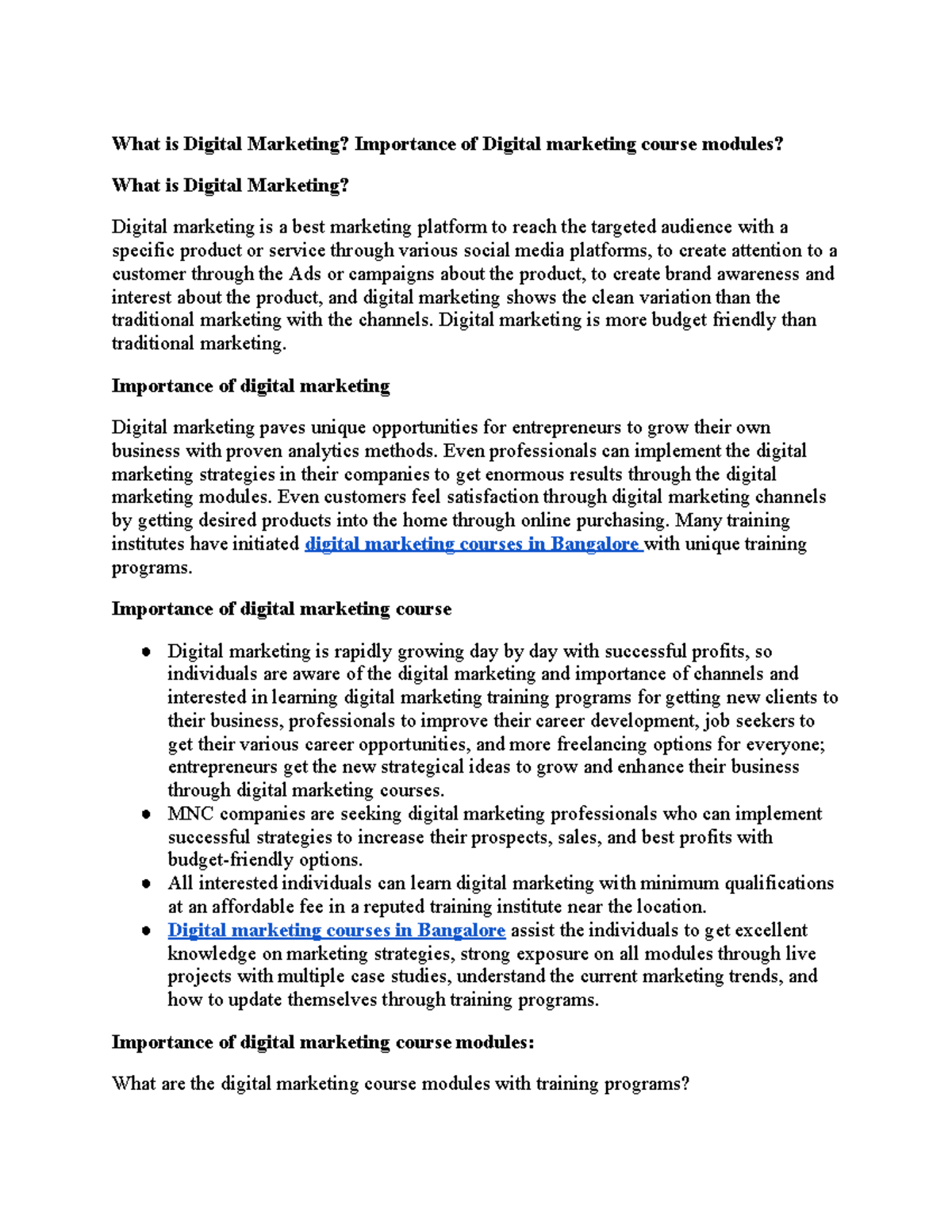 Digital Marketing Overview and Course Importance: Insights & Modules ...