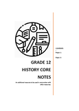 History study notes - Grade: 12 - Further Education and Training - Studocu
