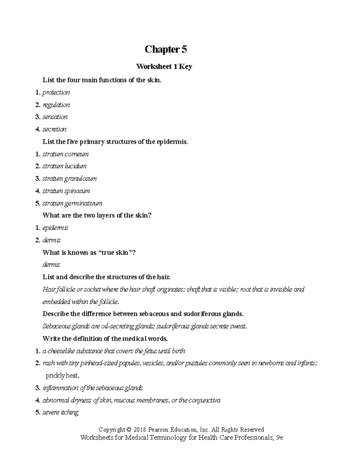 Chapter 1 Worksheet - Chapter 1 Introduction to Medical Terminology ...