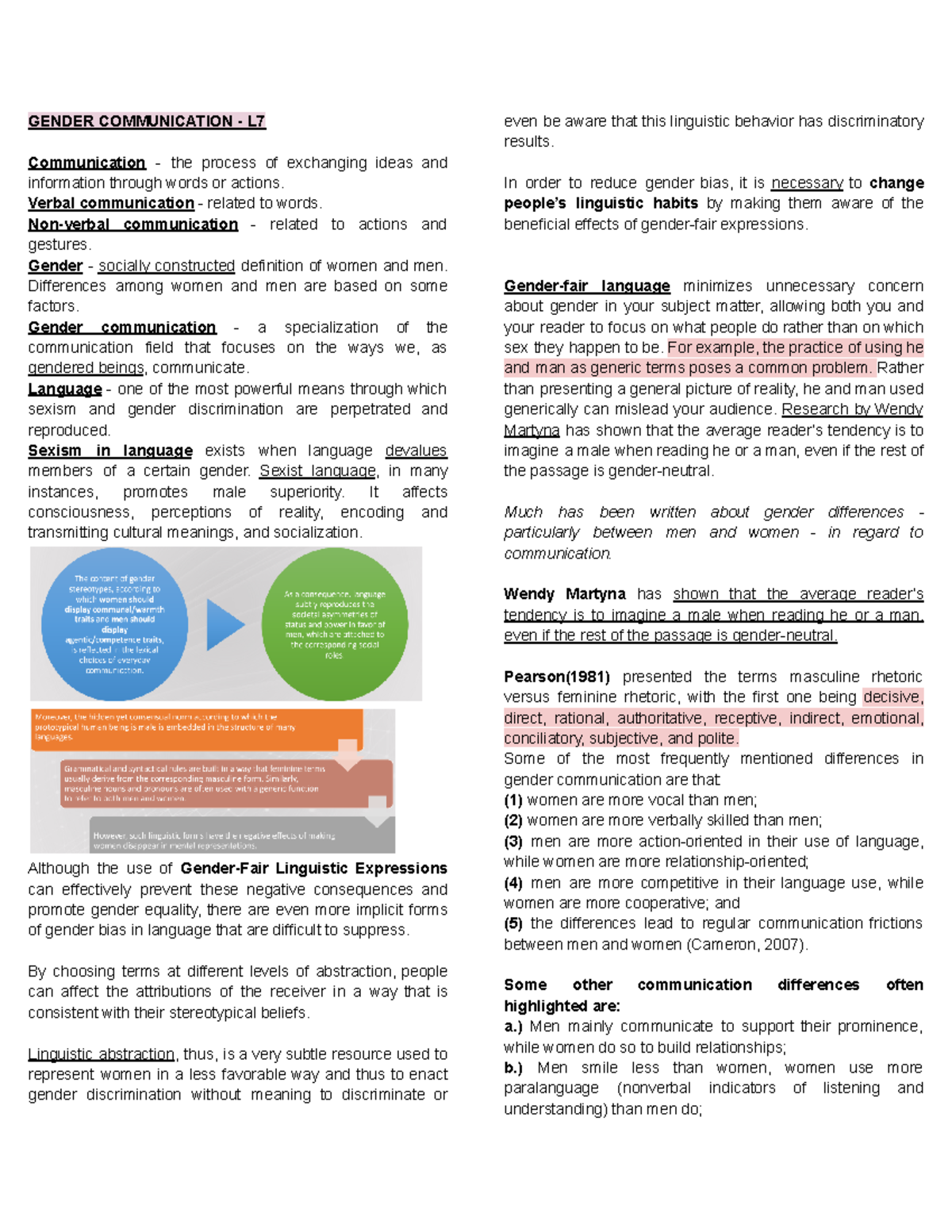GAD101 - Midterm - Understanding Gender Communication & Fair Language ...