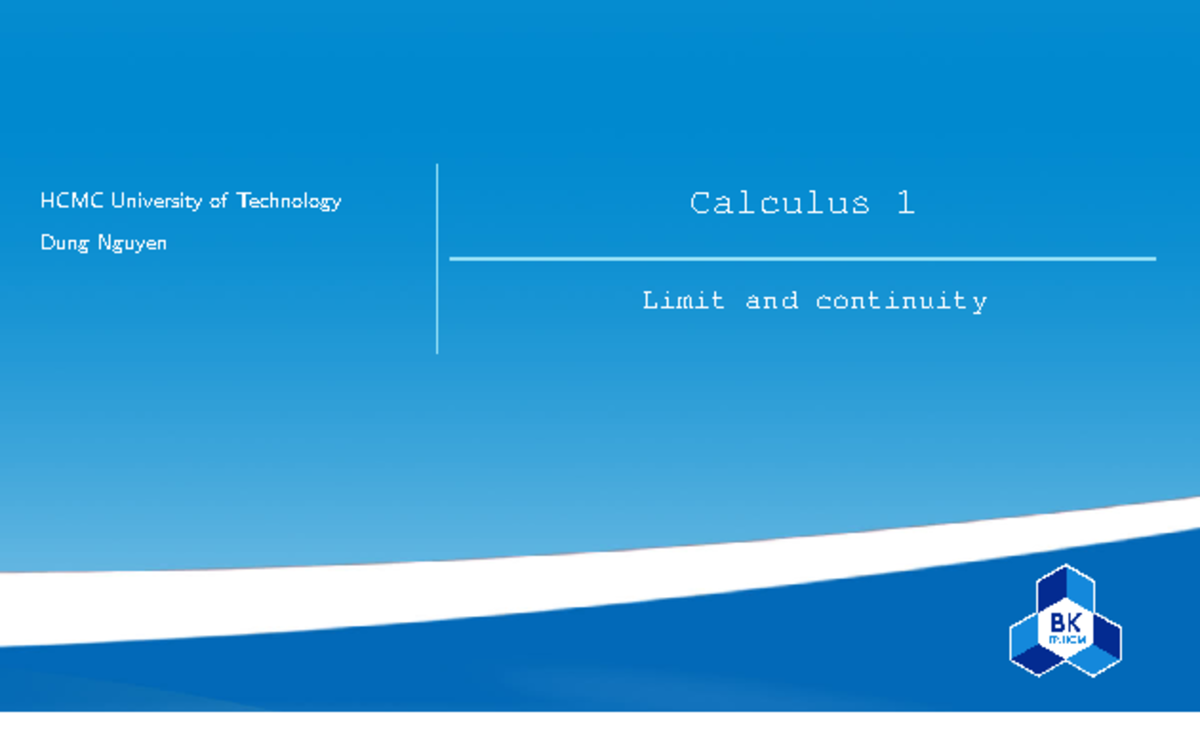 Calculus 1: Understanding Limits and Continuity Concepts - Studocu