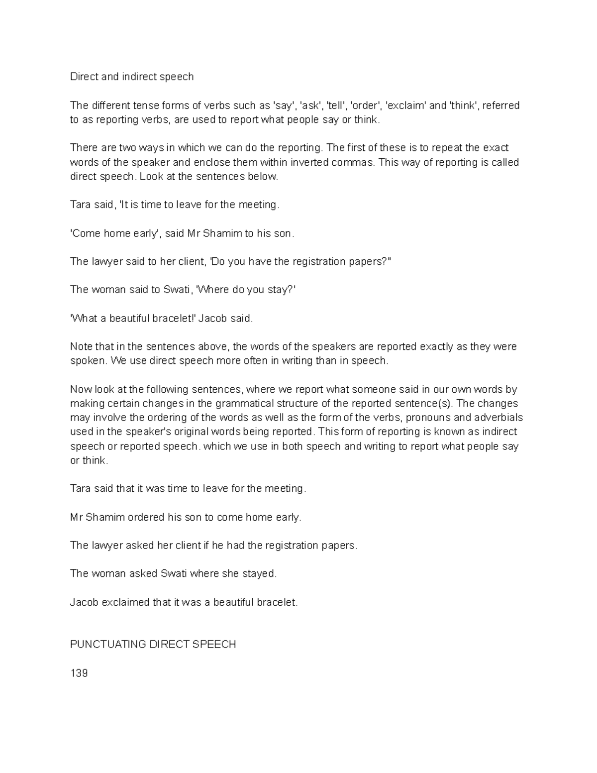 Direct and Indirect Speech: Understanding Reporting Verbs and Tenses ...
