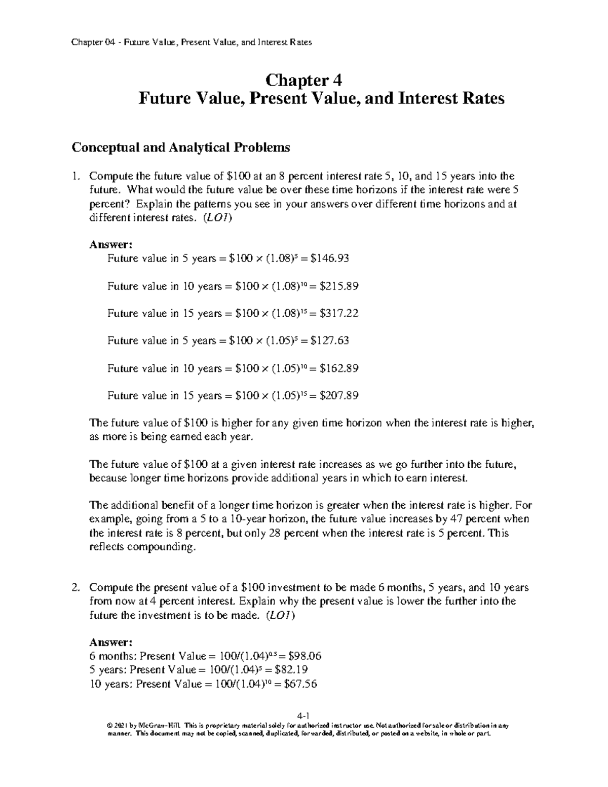 Cecchetti 6e Chapter 04: Future Value, Present Value & Interest Rates ...