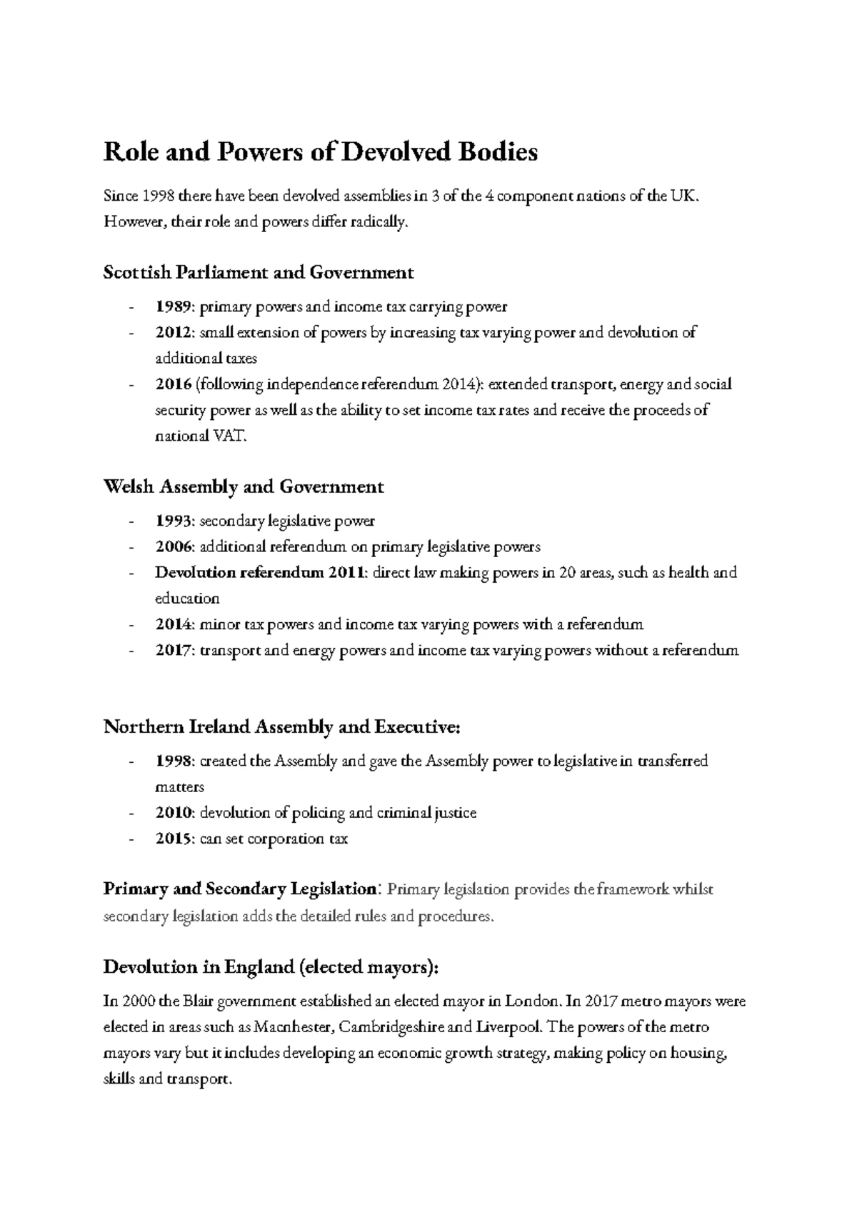 Structure and Role of the HoL and HoC: An Overview - Studocu