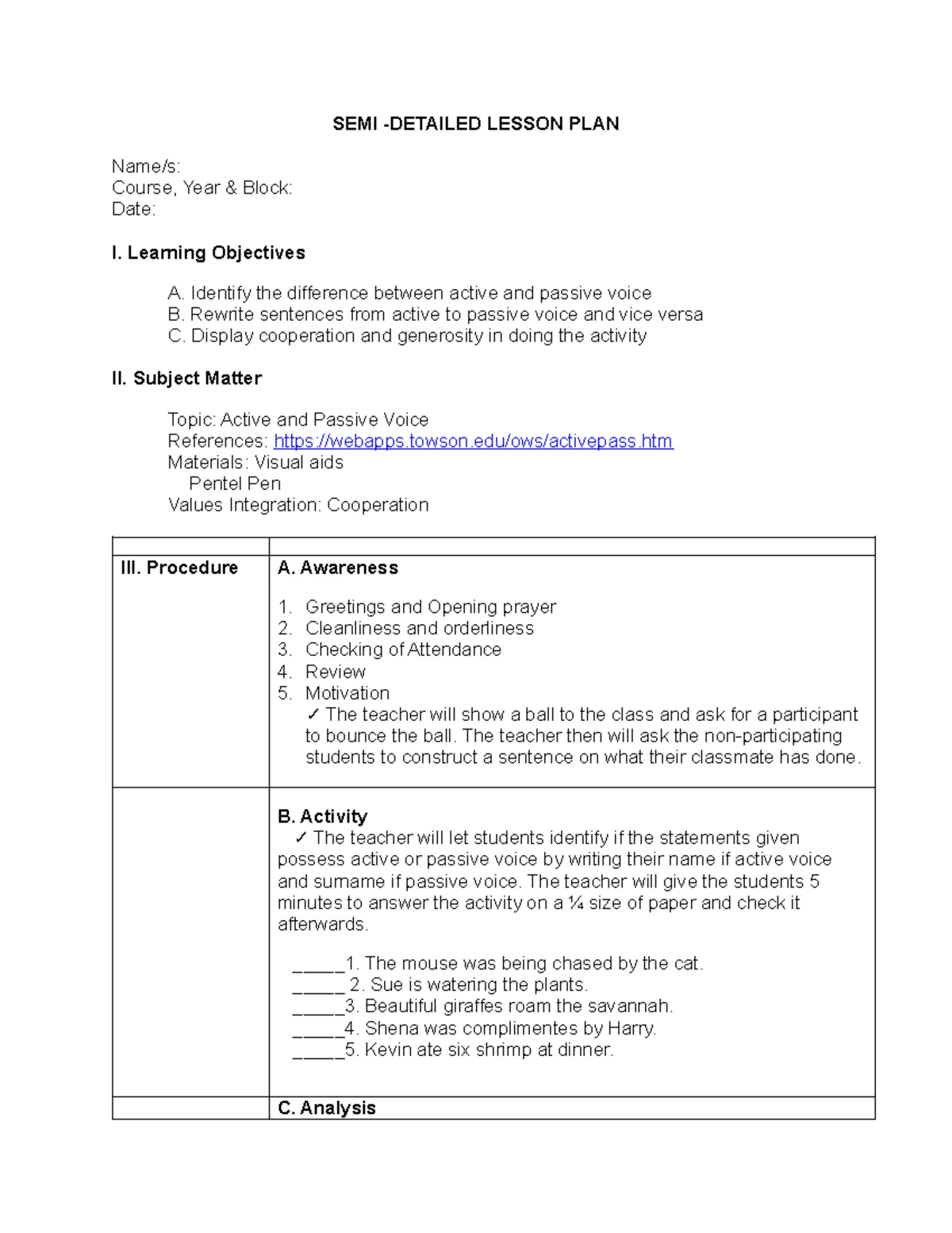 Q3 Math 6 Lesson Plan: Finding Area of Composite Figures - Studocu