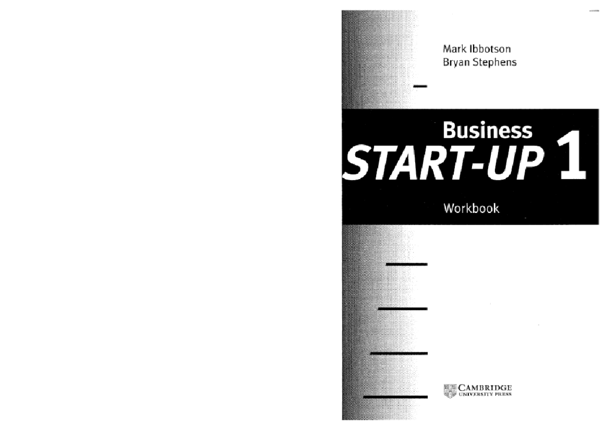 Business Start-Up 1 Workbook: Self-Study Units and Activities - Studocu