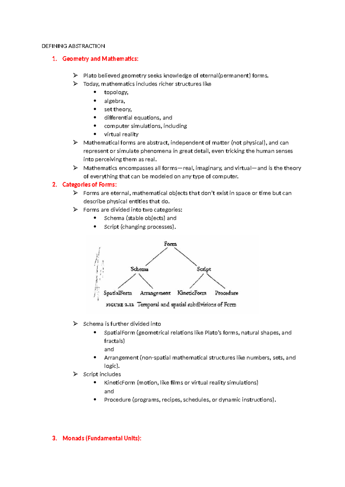 Defining Abstraction: Lecture Notes on Geometry & Mathematics - Studocu