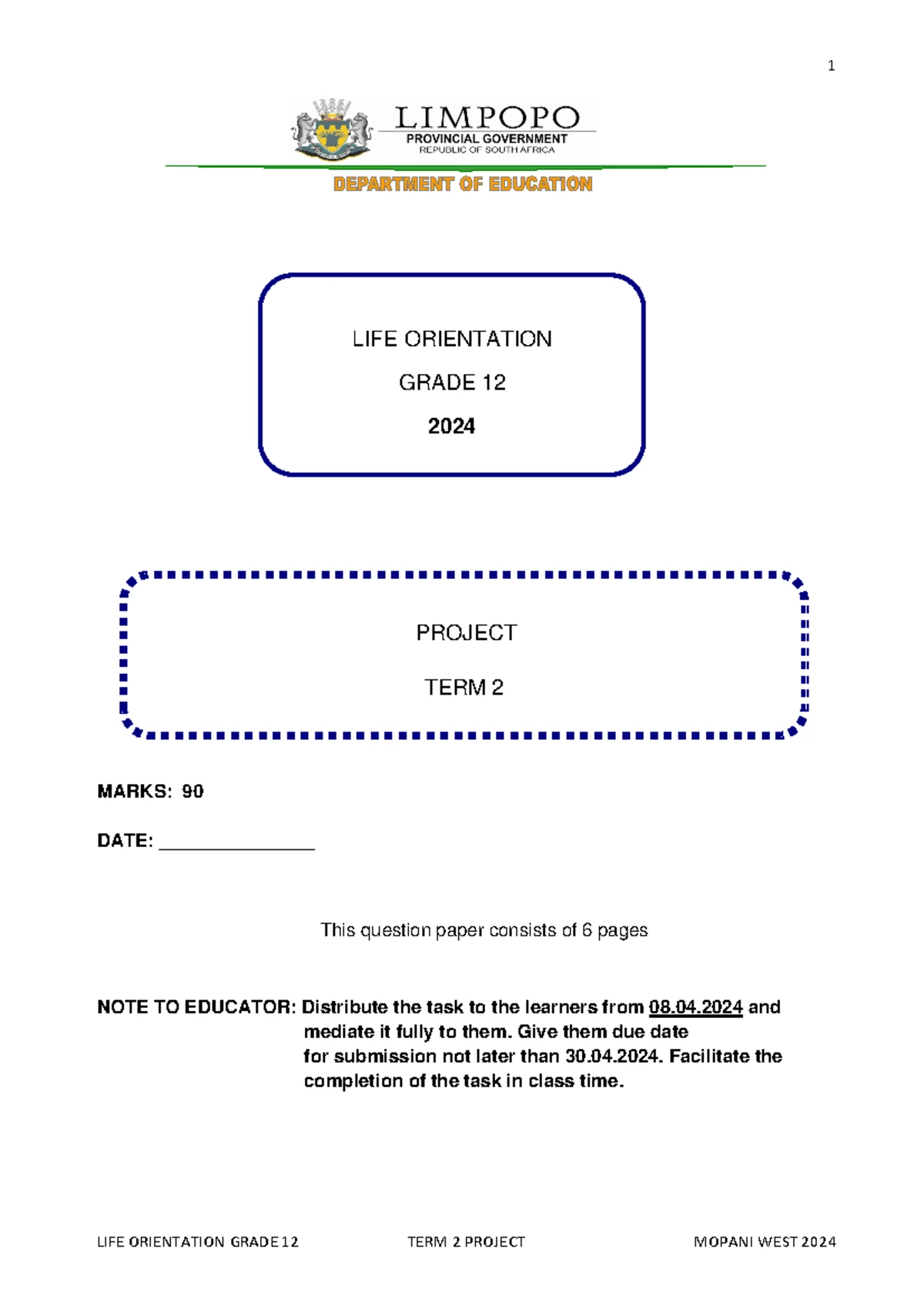 Grade 12 LO Research Project: Democracy & Human Rights (2024) - Studocu