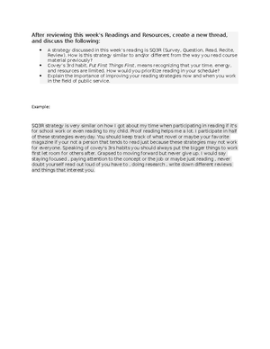[Solved] Think of a routine task studying exam preparation downtime ...