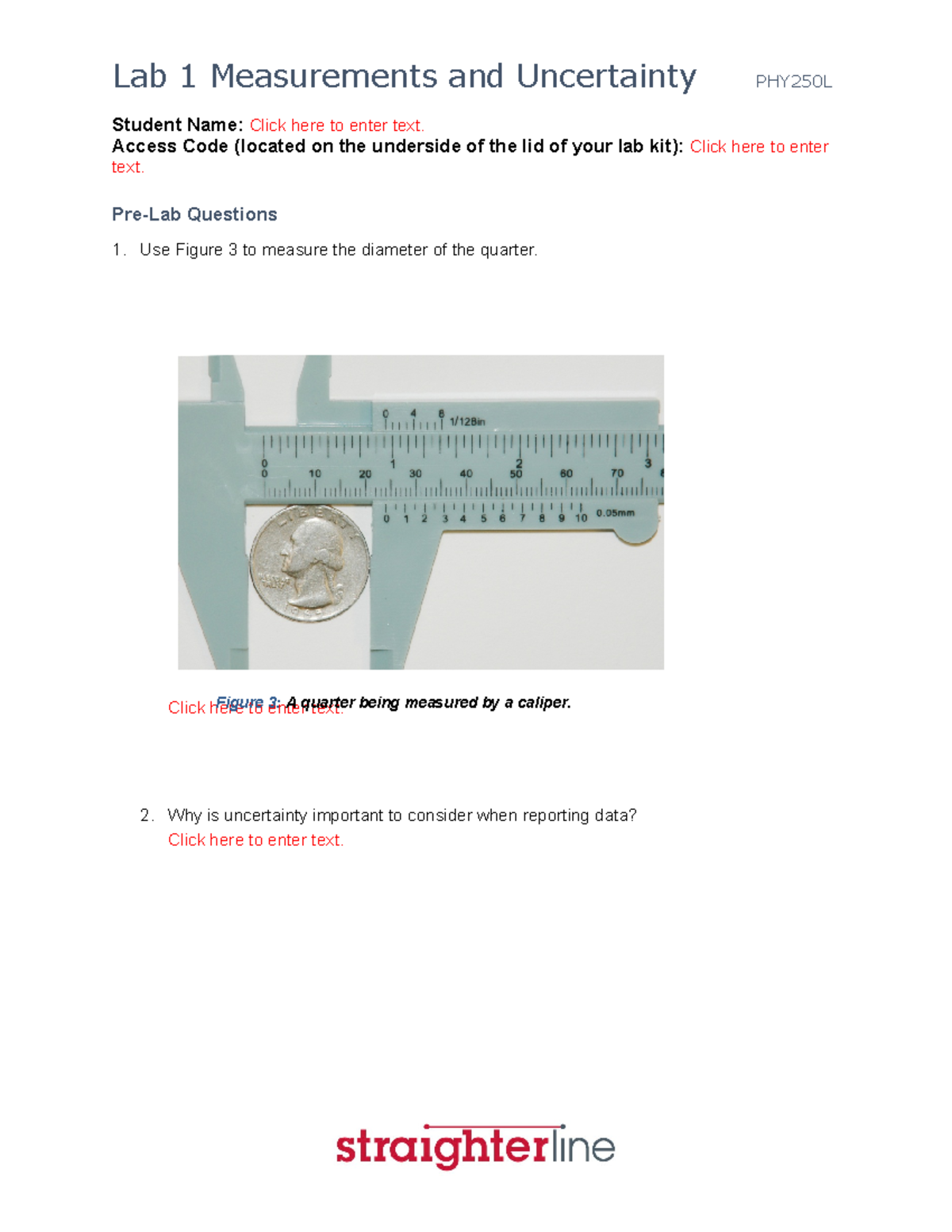 PHY250L Lab 1: Measurement Techniques & Data Analysis - Studocu