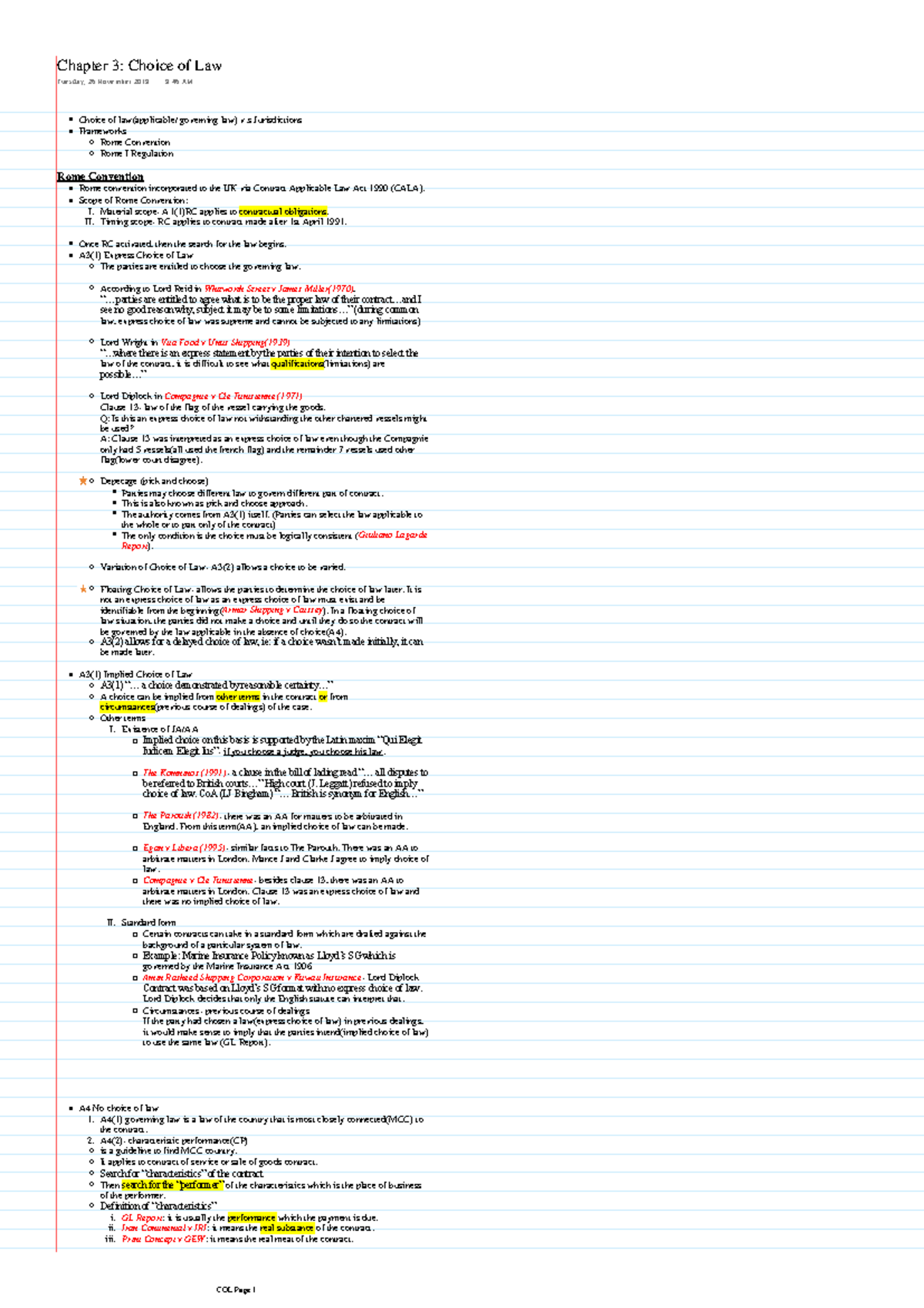 Chapter 3: Choice of Law (3) - Analyzing Conflict of Laws Principles ...