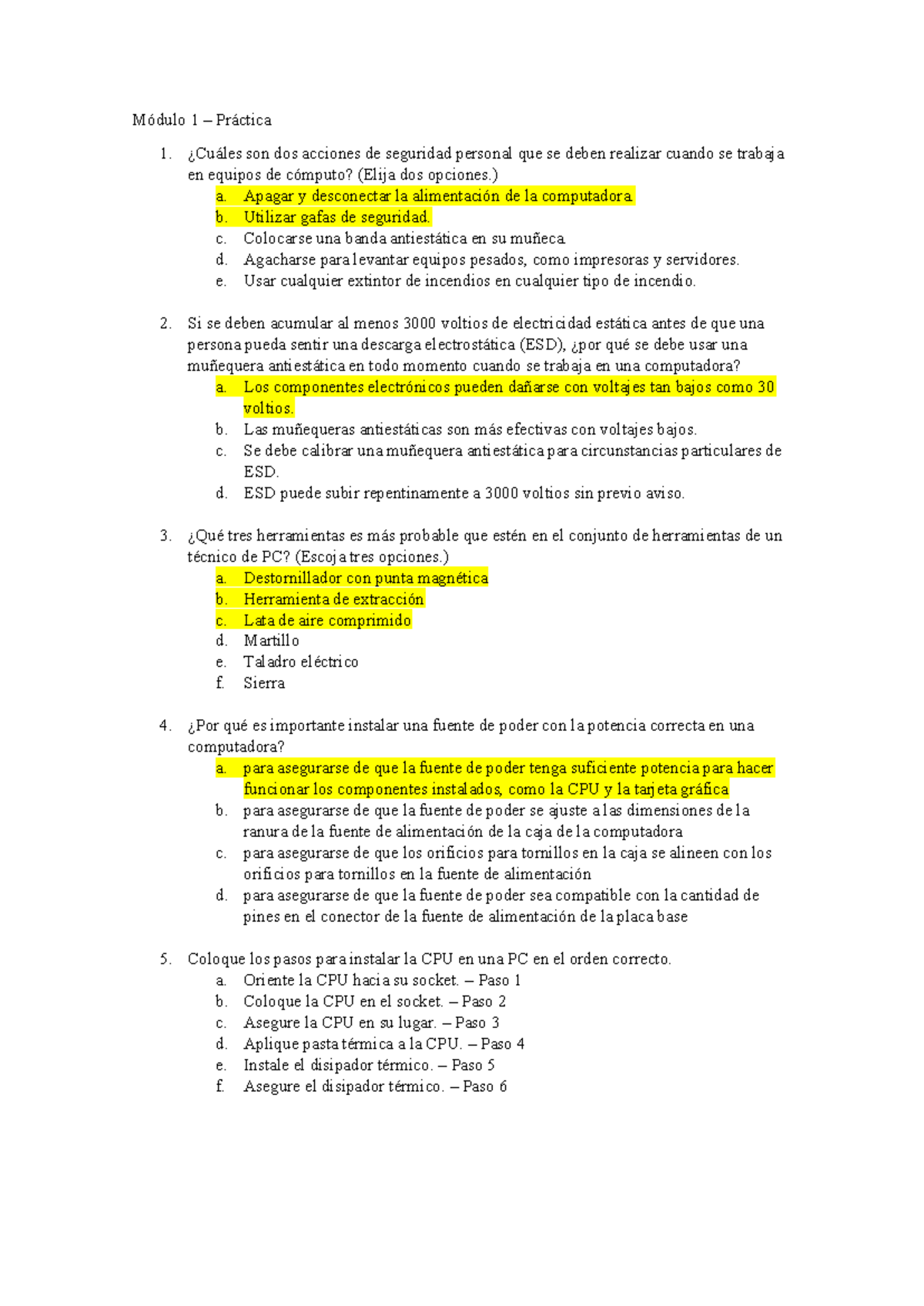 Módulo 1 - Práctica de Seguridad y Herramientas en Cisco - Studocu