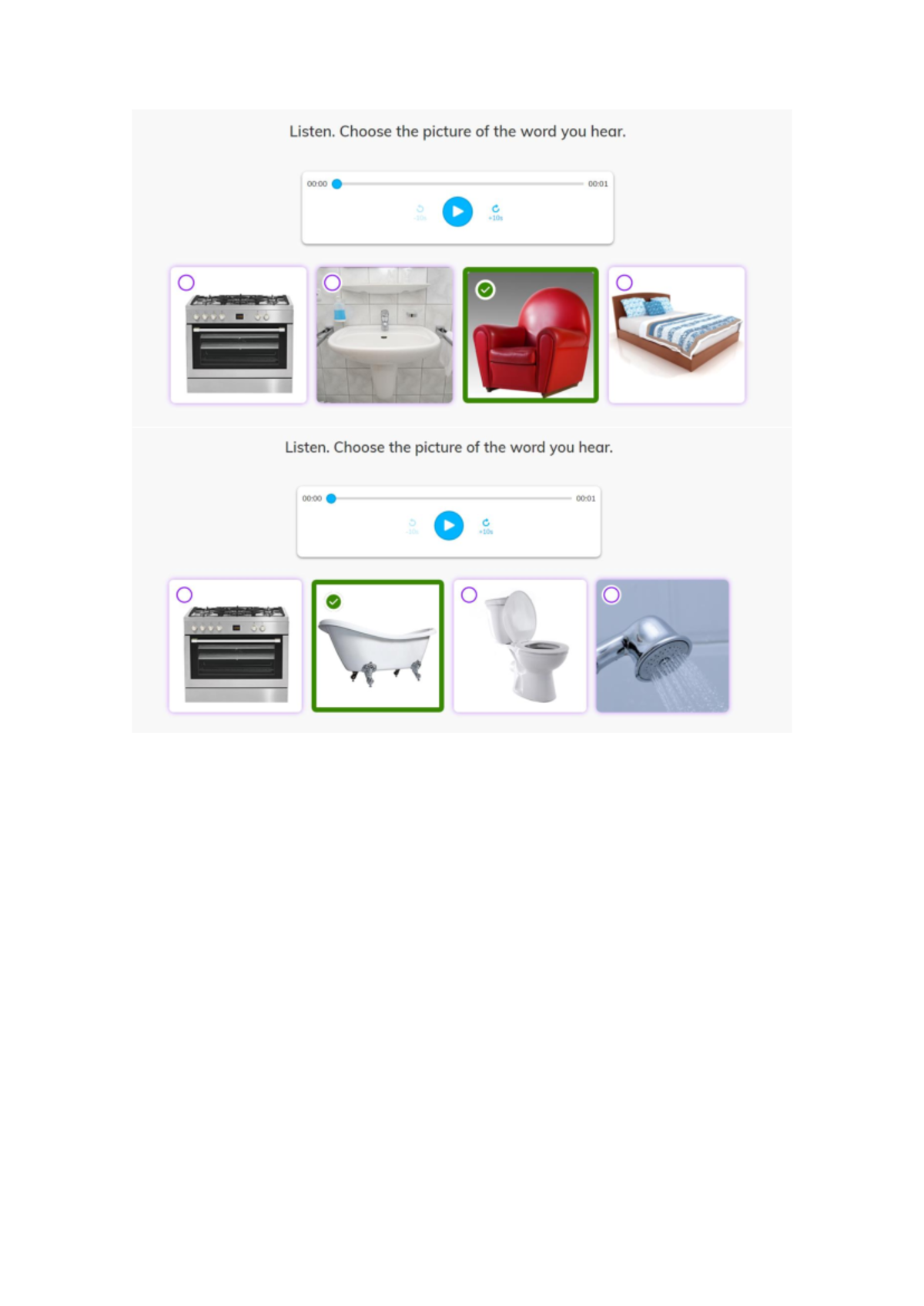 Unit 4 Level 3 Listening Activity - Choose the Correct Picture - Studocu