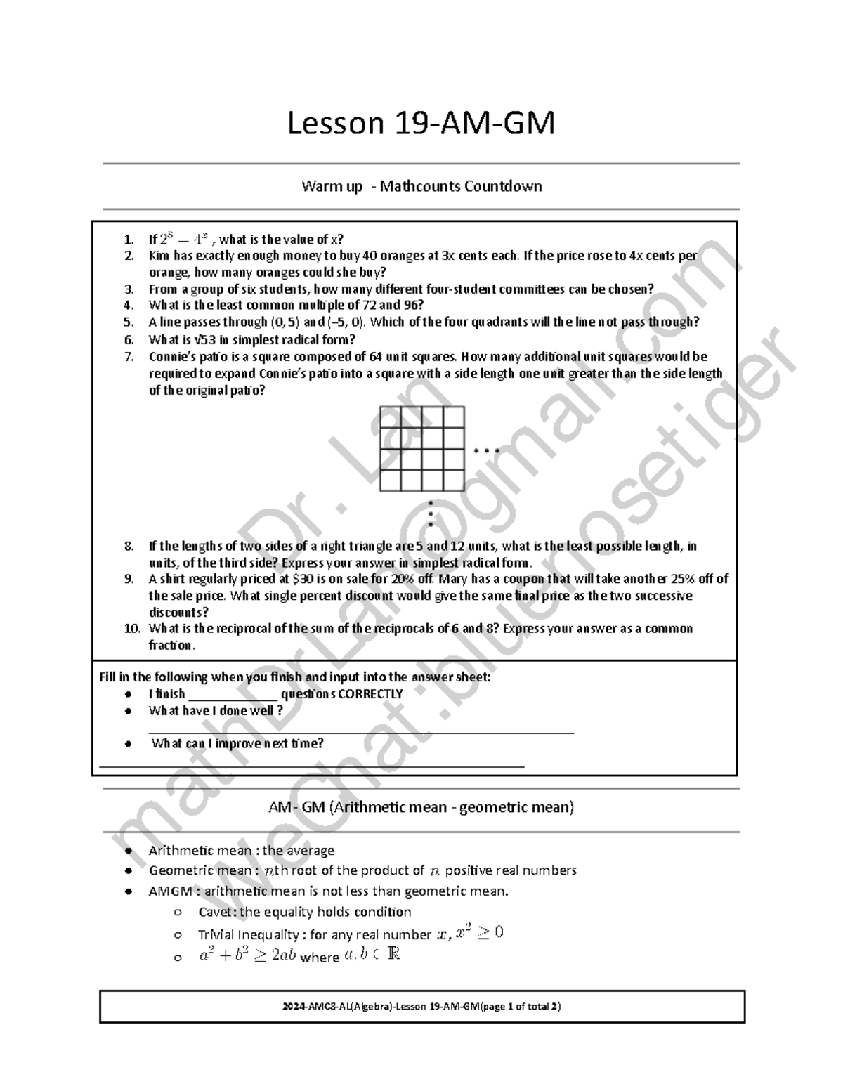 2024-AMC8-AL(Algebra)-Lesson 19-AM-GM - Google Docs - Lesson 19-AM-GM ...