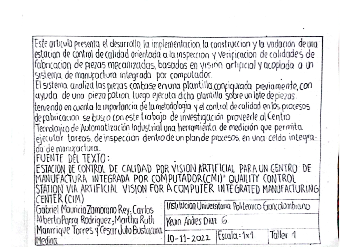 Entrega 1 2 y 3 dibujo tecnico - Dibujo Técnico - Studocu