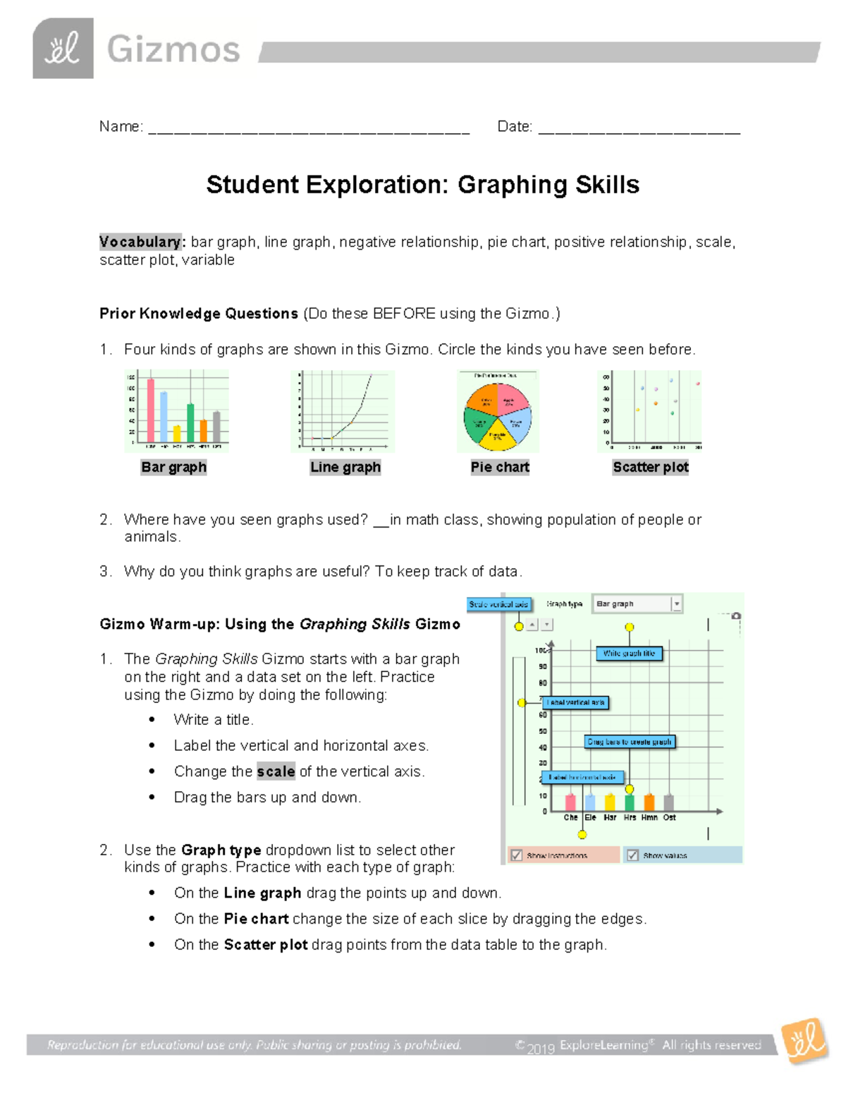 Graphing skills - It's notes that i had to take in my class. - Name ...