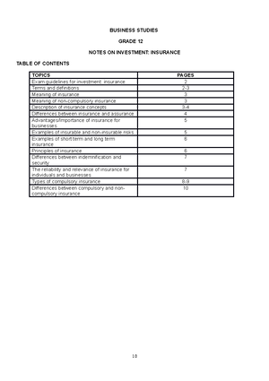 Dbe Gr 12 Revised Notes Term1-2024 - Business Studies Grade 12 Revised 