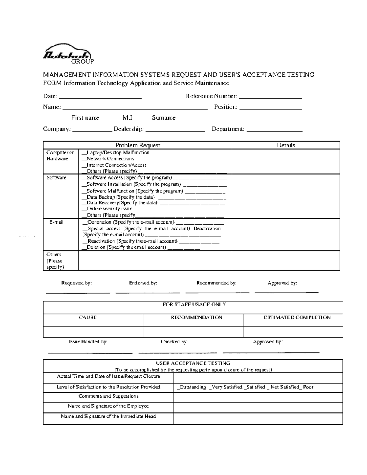MIS Request Form Updated - GROUP MANAGEMENT INFORMATION SYSTEMS REQUEST ...